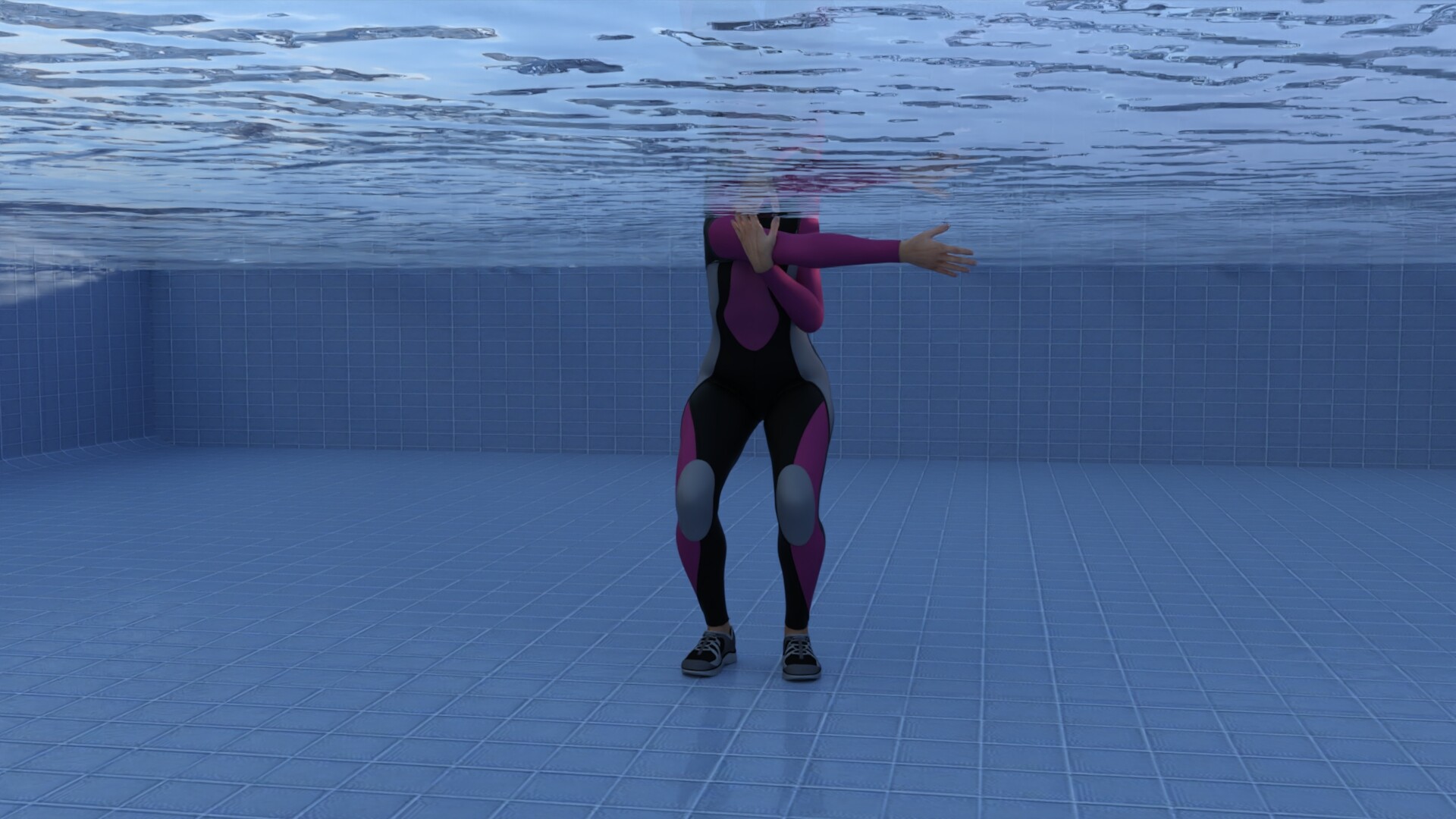 Aqua Exercises » Deltoid Muscle Stretch in the Pool